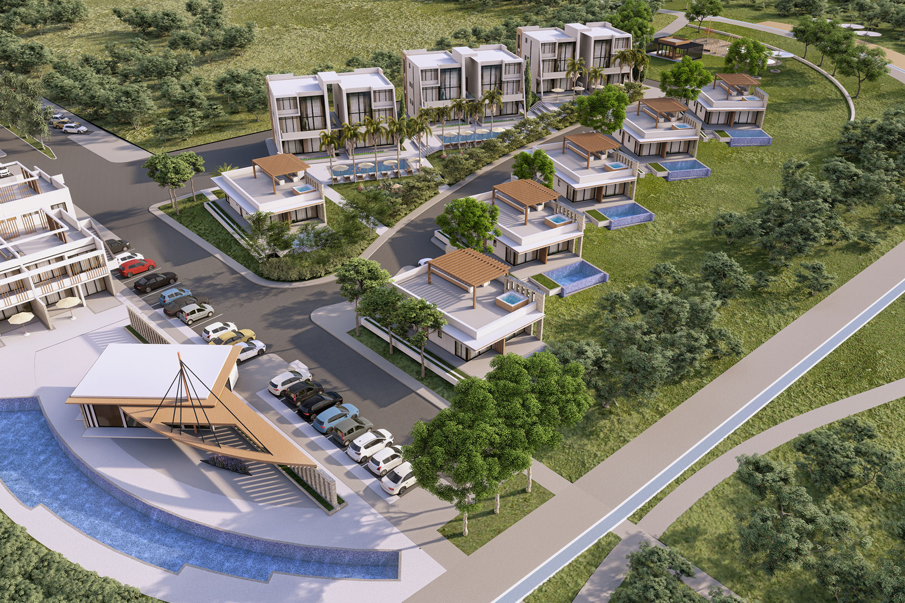 La Casalia Dovec, project in Tatlisu, Famagusta ready in December 2027