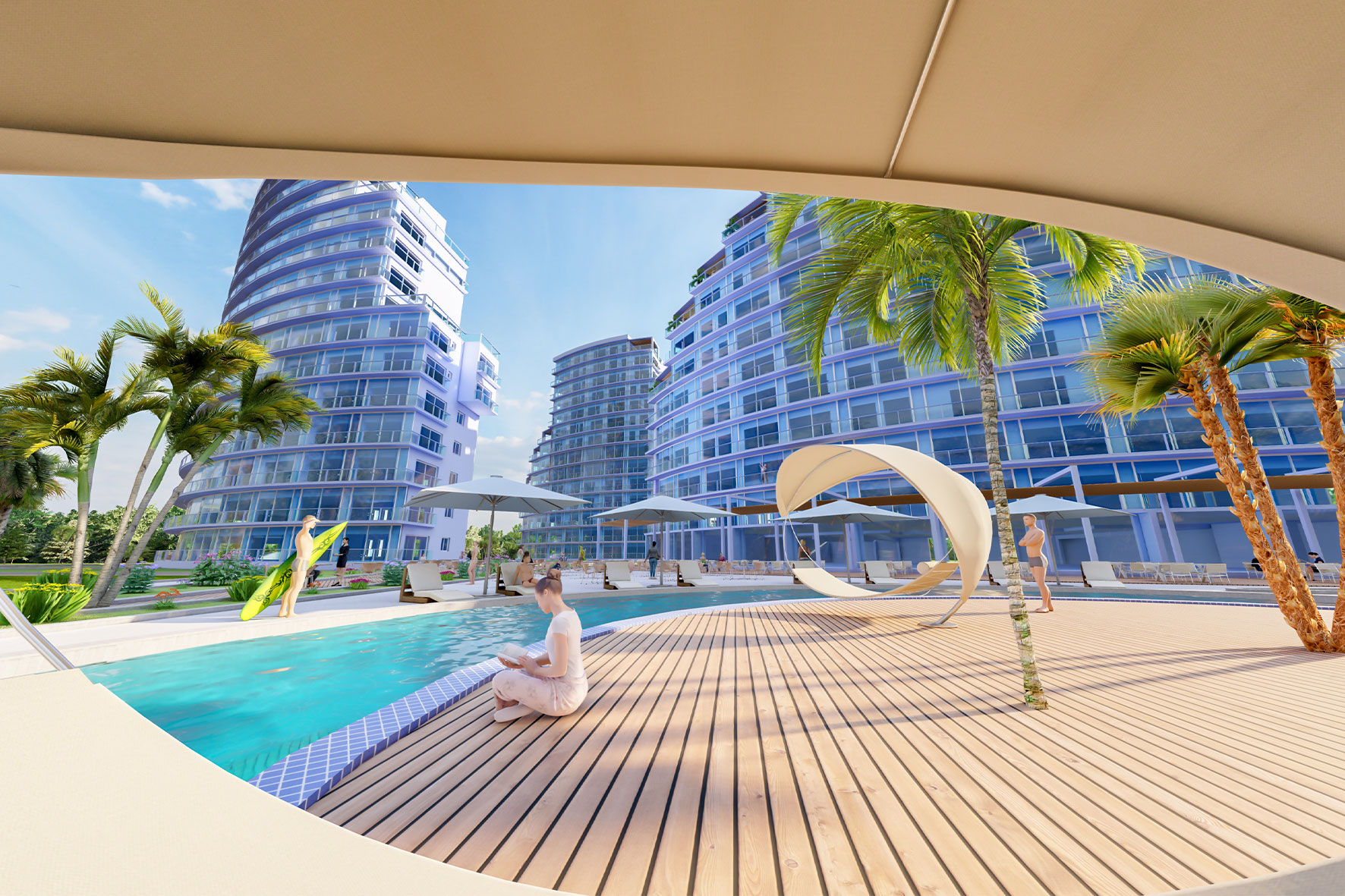 Seaview towers, under construction project located in iskele