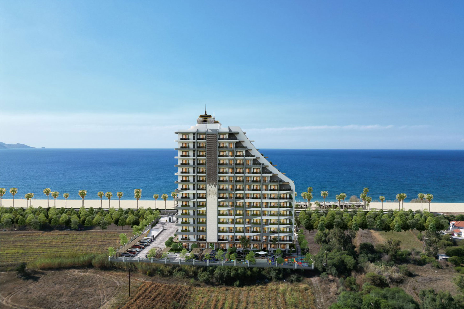 Park resort Under Construction highrise project in Lefke North Cyprus
